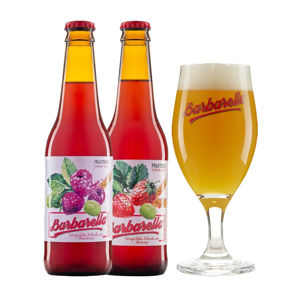 Kit Cervejas Frutadas + Taça Barbarella - Empório da Cerveja Kit Cervejas Frutadas + Taça Barbarella - Empório da Cerveja